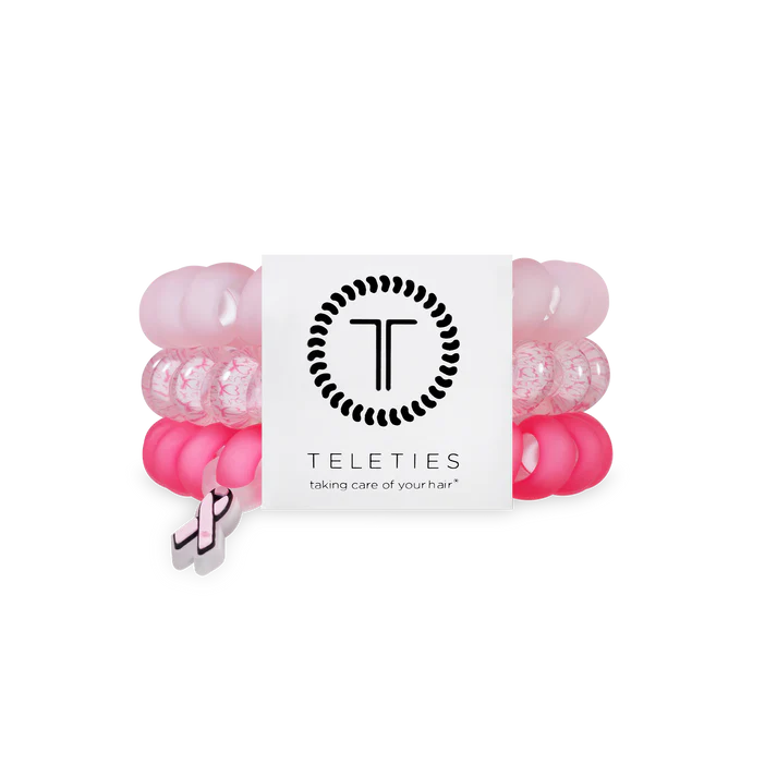 Pink Ribbon Power Small Teletie – The G|C Boutique